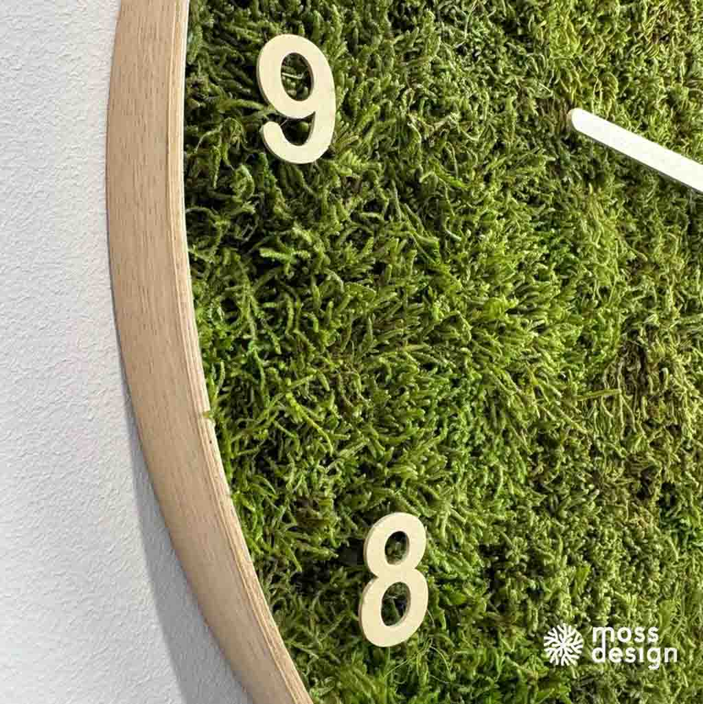 Mechové hodiny - lesní mech - ciferník | Mossdesign