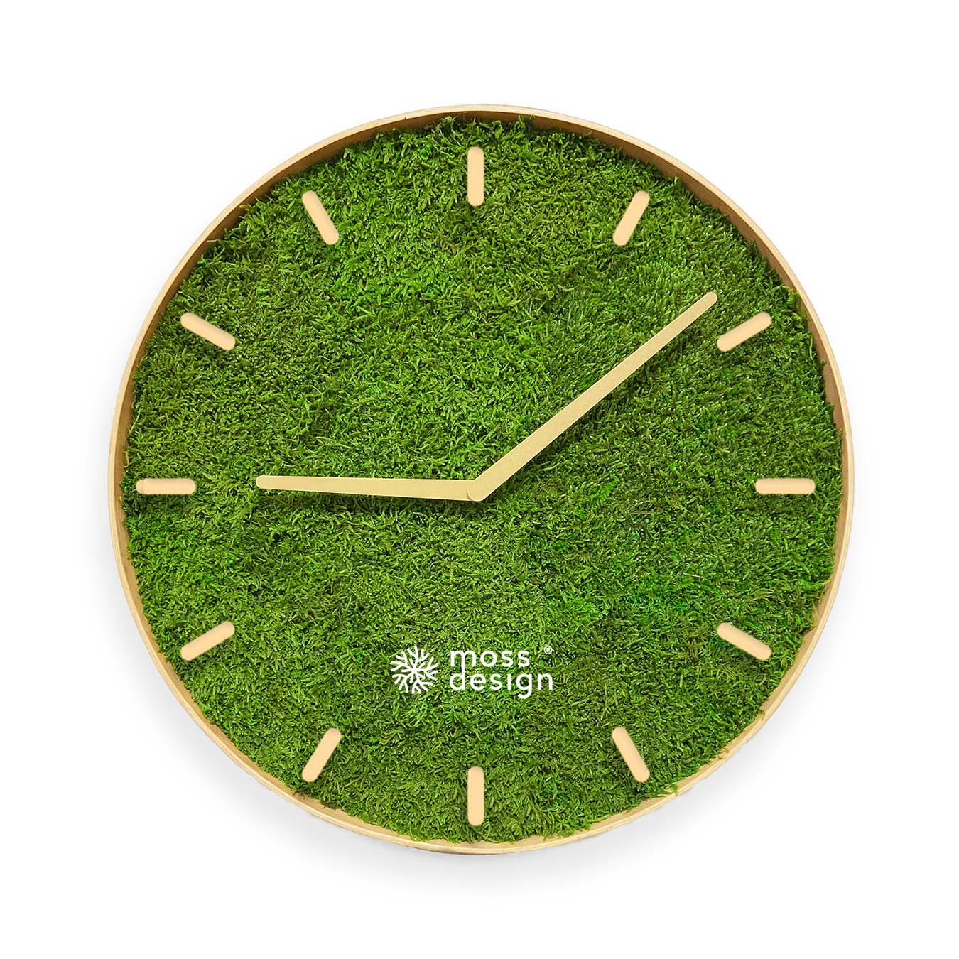 Mechové hodiny - lesní mech - ciferník digit | Mossdesign